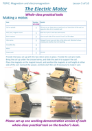 NEW AQA The Electric Motor GCSE Lesson | Teaching Resources