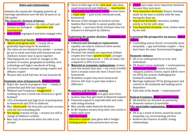 AQA A Level Sociology revision plans: Families and Households ...