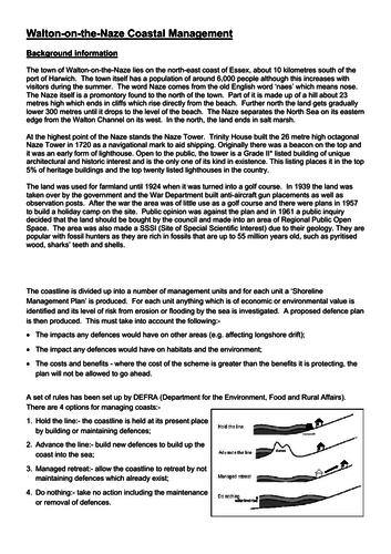 Physical landscapes in the UK AQA 1-9 course - Coastal management case ...