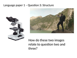 AQA language paper 1 Question 3 lesson based on 2017 paper | Teaching ...