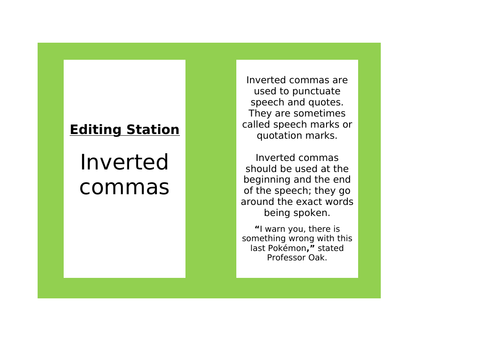 Editing stations for writing | Teaching Resources