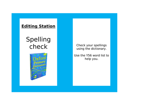 Editing stations for writing | Teaching Resources