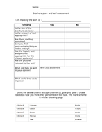 IB English B - Brochure (text type) - Peer Assessment | Teaching Resources