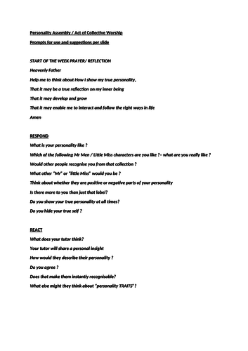 Assembly Bundle 13 | Teaching Resources