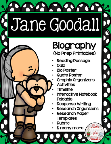 Jane Goodall Biography | Teaching Resources