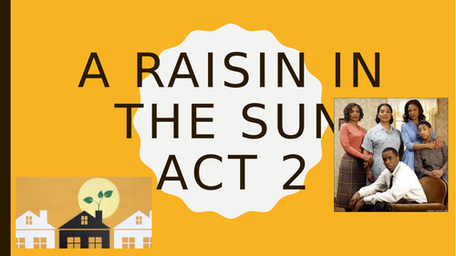 A Raisin in the Sun Revision Pack KS5 English Language & Literature ...