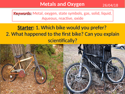Metals and Oxygen | Teaching Resources