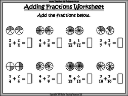 Adding and Subtracting Fractions - Year 4 by Online_Teaching_Resources ...