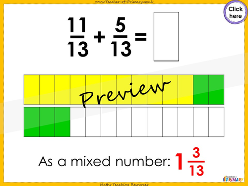 Adding and Subtracting Fractions - Year 4 | Teaching Resources