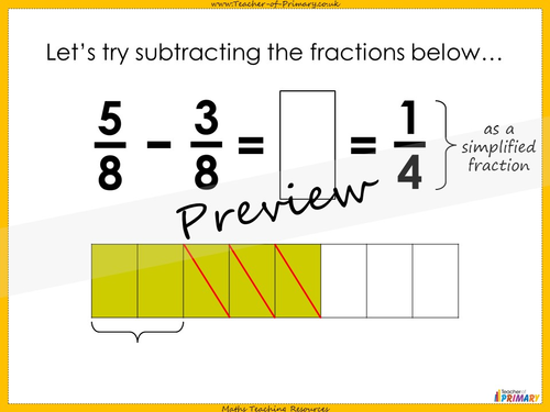Adding and Subtracting Fractions - Year 4 | Teaching Resources