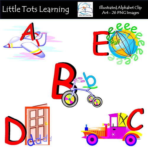 Alphabet Clip Art - Illustrated Alphabet Clip Art - Pack 2 | Teaching ...