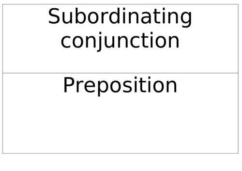 Year 6 SATs revision - Conjunctions round robin activity | Teaching ...