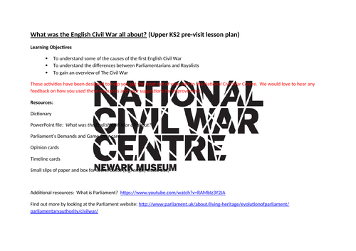 Introduction to the British Civil Wars | Teaching Resources