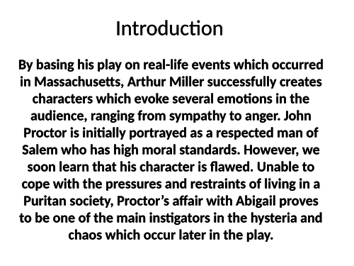 The Crucible | Teaching Resources