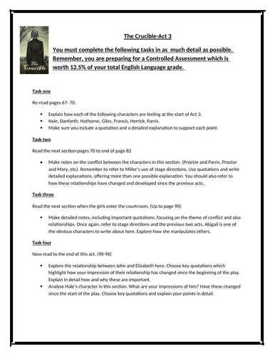 The Crucible | Teaching Resources