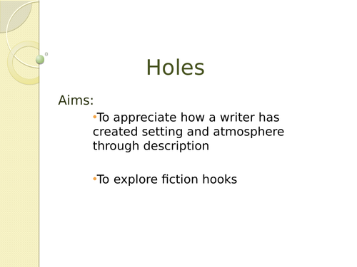 Holes by Louis Sachar | Teaching Resources