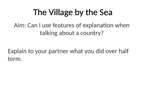 The Village by the Sea by Anita Desai | Teaching Resources