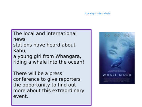 The Whale Rider | Teaching Resources
