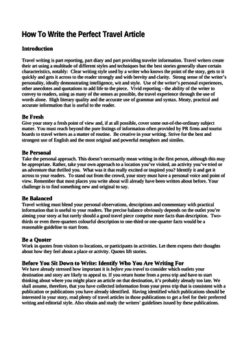 Travel writing | Teaching Resources