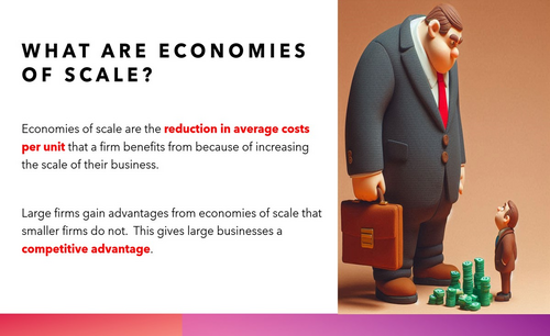 Eduqas A Level Business - Economies of Scale | Teaching Resources