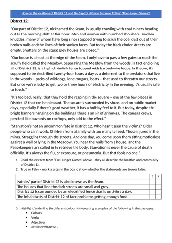 'The Hunger Games' by Suzanne Collins - book and film analysis ...