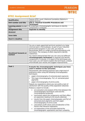 Pearson Btec Applied Science Unit 2c How To Write A Scientific Report