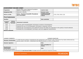 Pearson BTEC-Applied science-UNIT 2C-How to write a scientific report ...