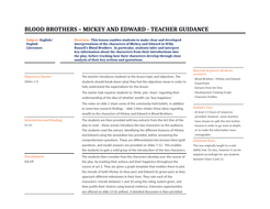 Blood Brothers - Mickey and Edward! | Teaching Resources