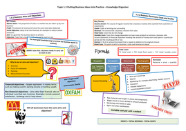 Edexcel GCSE Business - Unit 1.3 knowledge Organiser- NEW SPEC ...