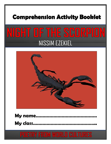 Night of the Scorpion Comprehension Activities Booklet! | Teaching ...