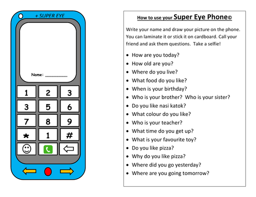 Super Eye Phone | Teaching Resources