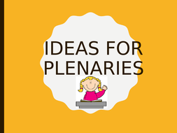 Plenary Ideas | Teaching Resources