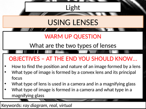 Using Lenses | Teaching Resources