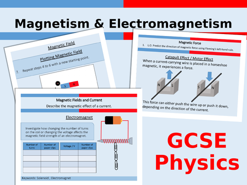 Magnetism and Electromagnetism | 37 slides & knowledge organiser (5 to ...