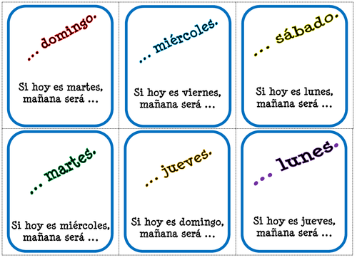 Los dias de la semana (Ayer, hoy, mañana) - Paquete de juegos ...