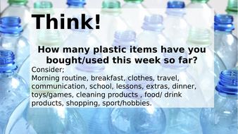 PROJECT PLASTIC- sequence of activities to promote plastic use ...