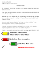 Year 1 Recount Features | Teaching Resources