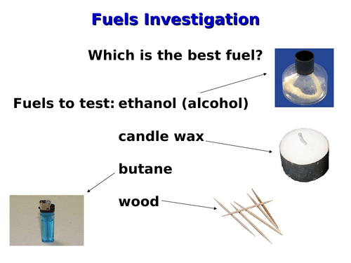 Investigating Fuels | Teaching Resources