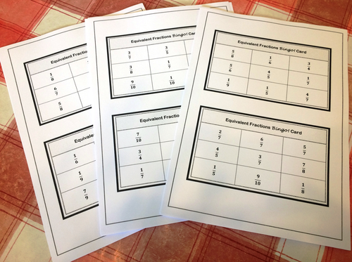 Fractions Bingo | Teaching Resources