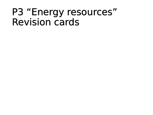GCSE (9-1) AQA Physics Revision card activities (Paper 1) | Teaching ...