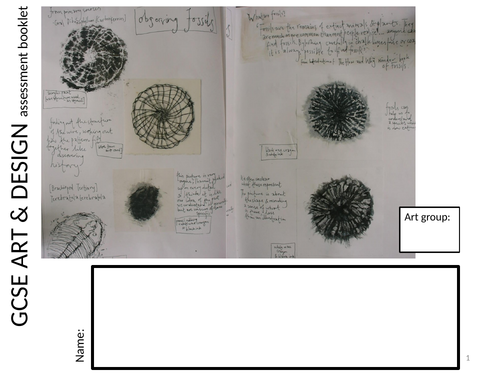 Art & Design GCSE student assessment booklet | Teaching Resources