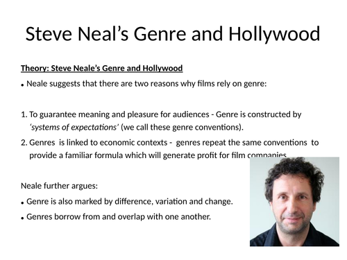 Steve Neale's Genre Theory | Teaching Resources