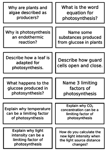 Edexcel GCSE (9-1) Combined science revision flashcards for Biology CB6 ...
