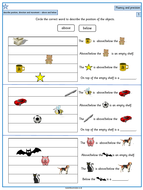Year 1- Position and Direction Differentiated Worksheets- White Rose ...