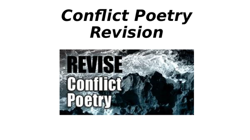 AQA ENGLISH LIT PAPER 2 POWER AND CONFLICT POEMS REVISION SUMMARY ...