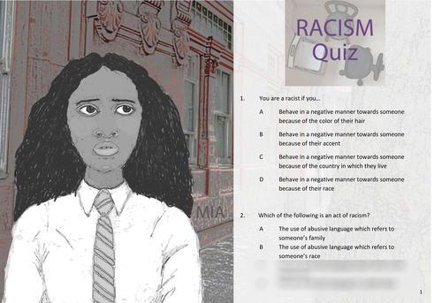 Racism Quiz and Worksheet (US) | Teaching Resources