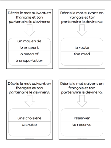 Tourisme et voyages - Tourism and travel - French themed conversation ...