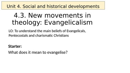 A-level Religious Studies EDEXCEL (4B: Christianity)- topic 4: Social ...