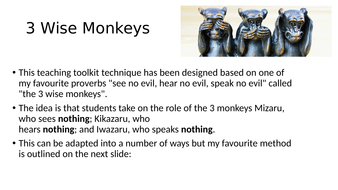 The 3 Wise Monkeys | Teaching Resources