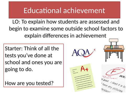 AQA Sociology GSCE Educational Achievement | Teaching Resources